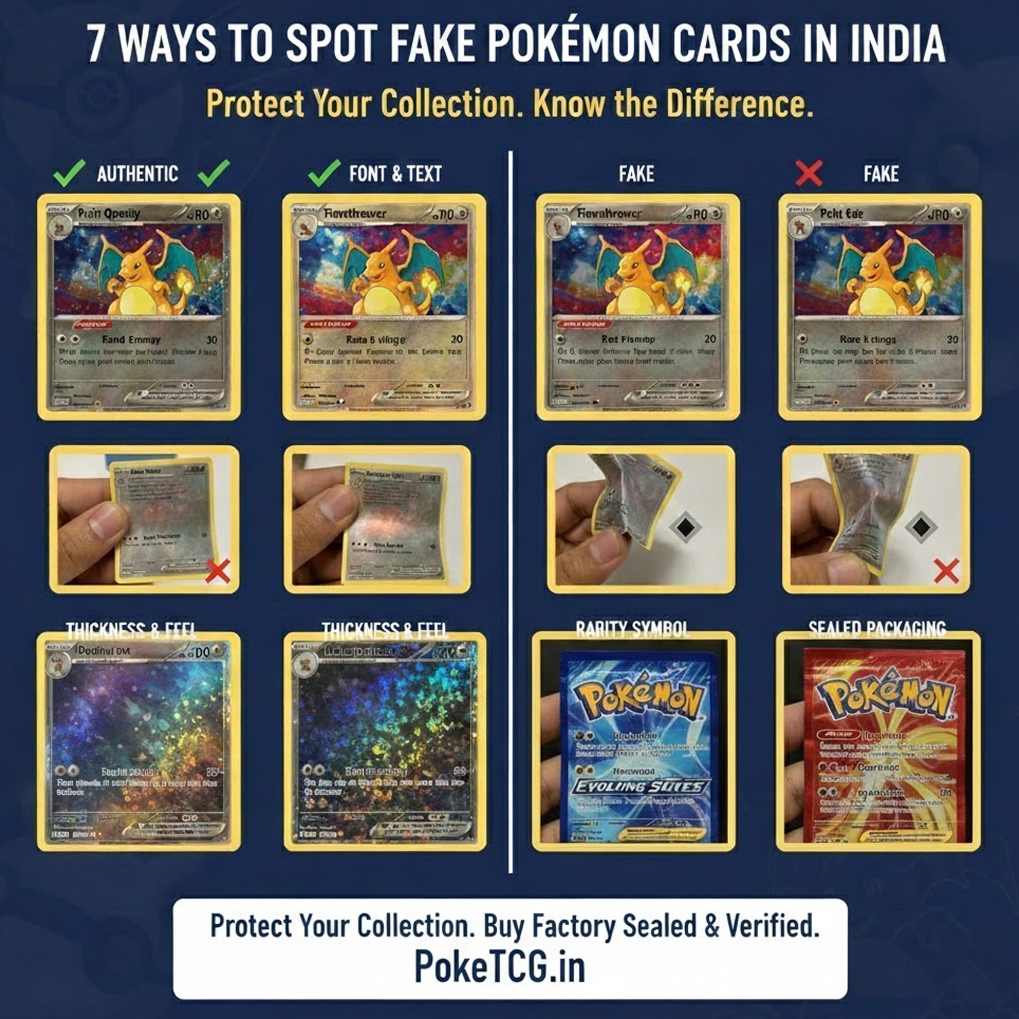 Spot Fake Pokémon Cards in India – 2026 Authenticity Guide – PokéTCG