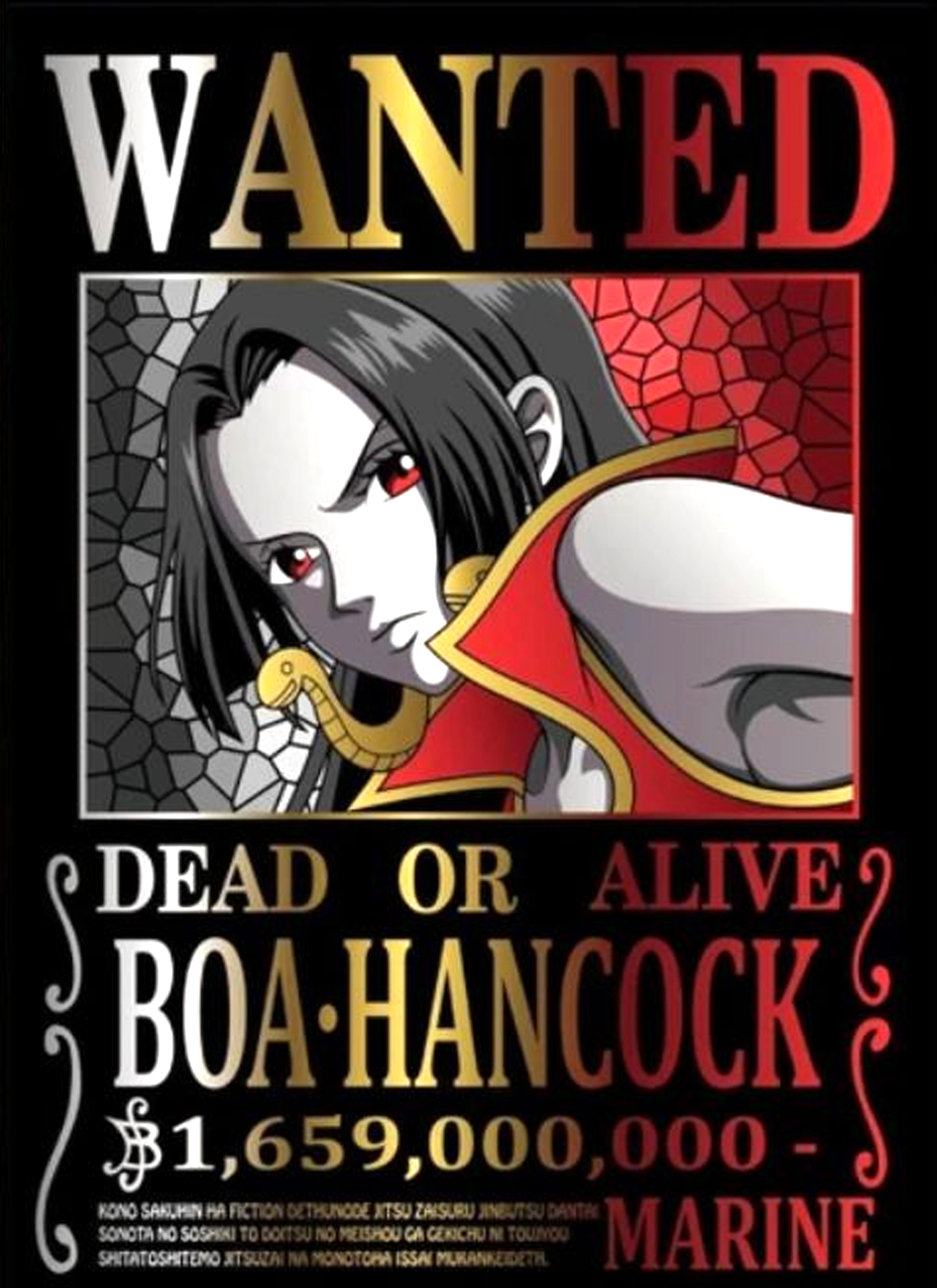 Boa Hancock Wanted Poster | One Piece Anime Wall Art – PokéTCG