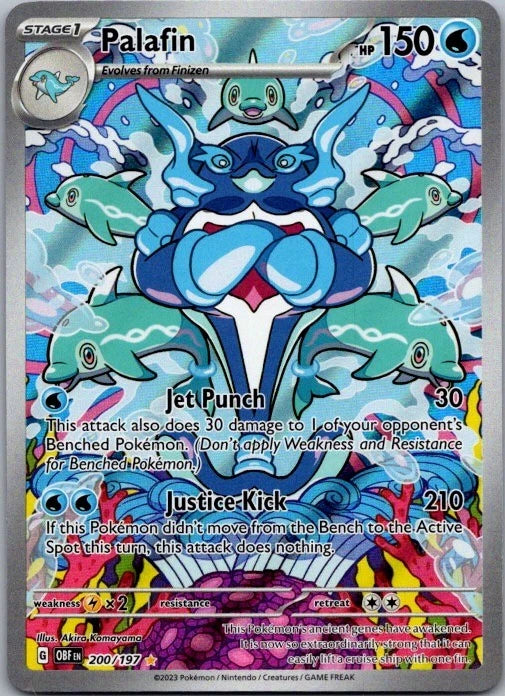 Palafin Illustration Rare 200/197 – Pokémon Obsidian Flames- Poketcg.in ...