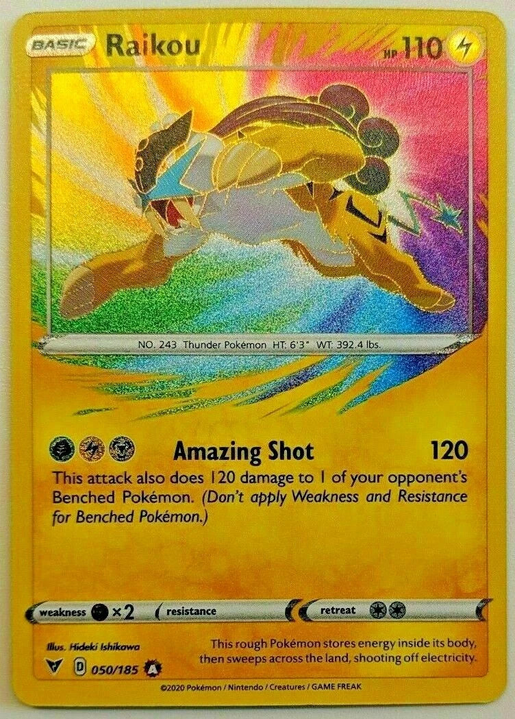 Raikou Amazing Rare 050/185– Pokémon Vivid Voltage - Poketcg.in – PokéTCG